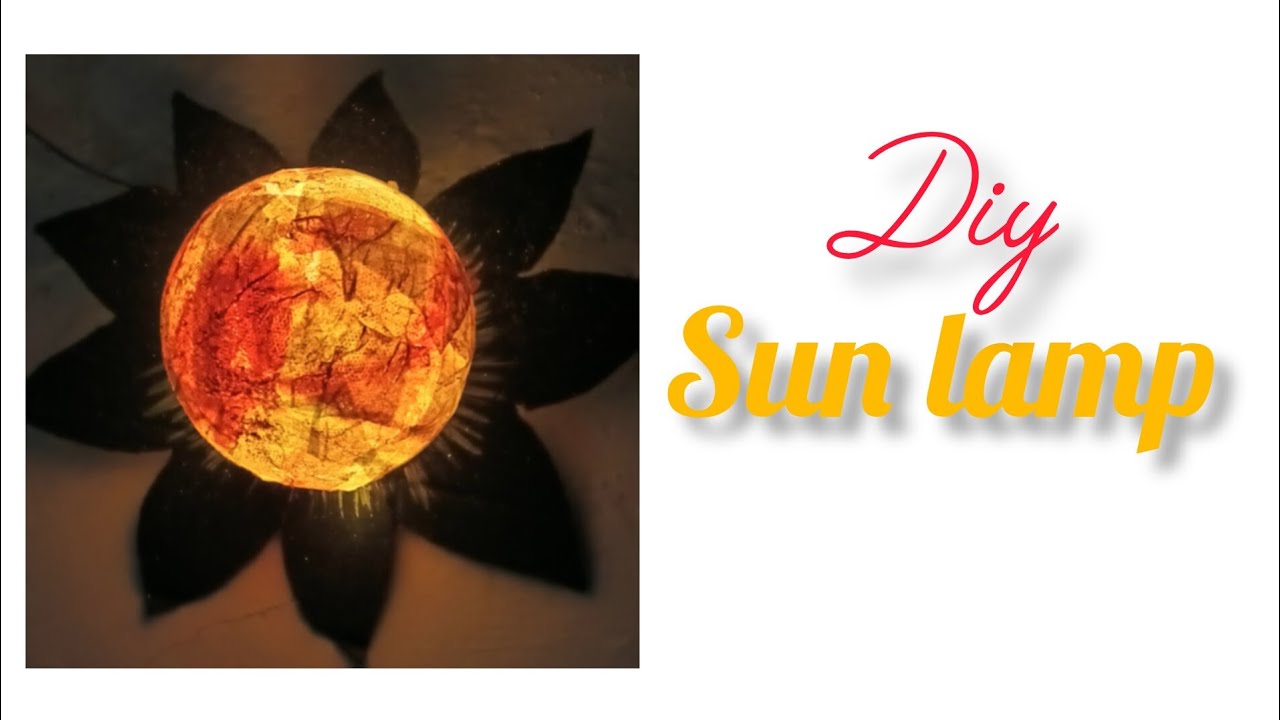 Making a moon light |art vlog| easy to make night lamp | diy lamp| 3D ...