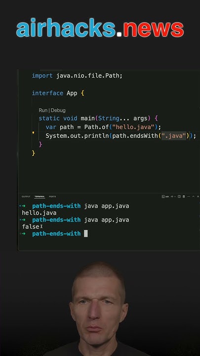 Pathendswith Might Not Work As Expected Java Shorts Coding Airhacks Youtube