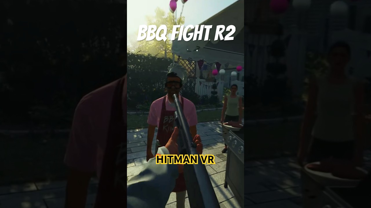 BBQ Fight HITMAN VR #psvr2 #ps5 #hitman #hitman2 #hitman3 #gaming # ...