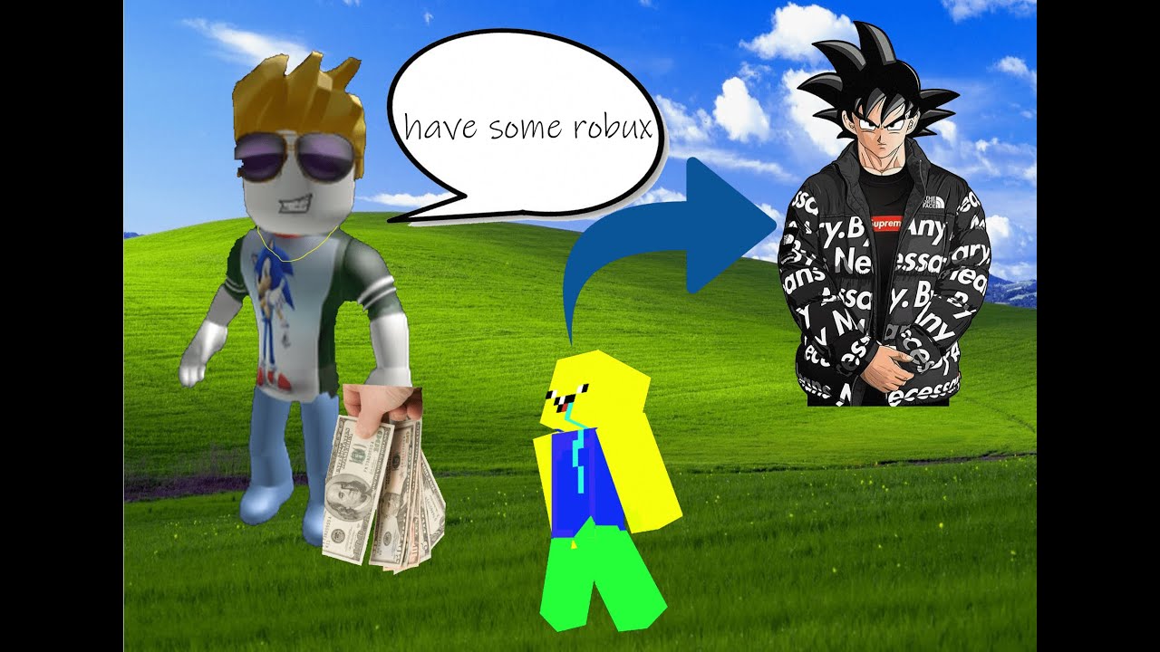 Roblox rich man gave me robux - YouTube