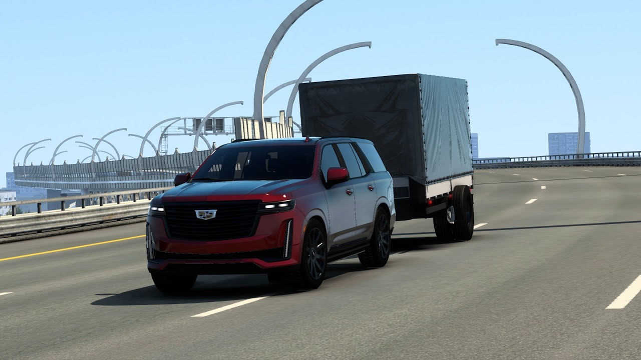 [ETS 2] Cadillac Escalade 2021_Short RusMap Delivery - YouTube