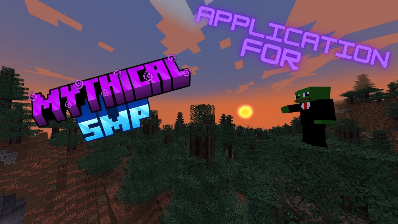 My Mythical SMP Application - YouTube