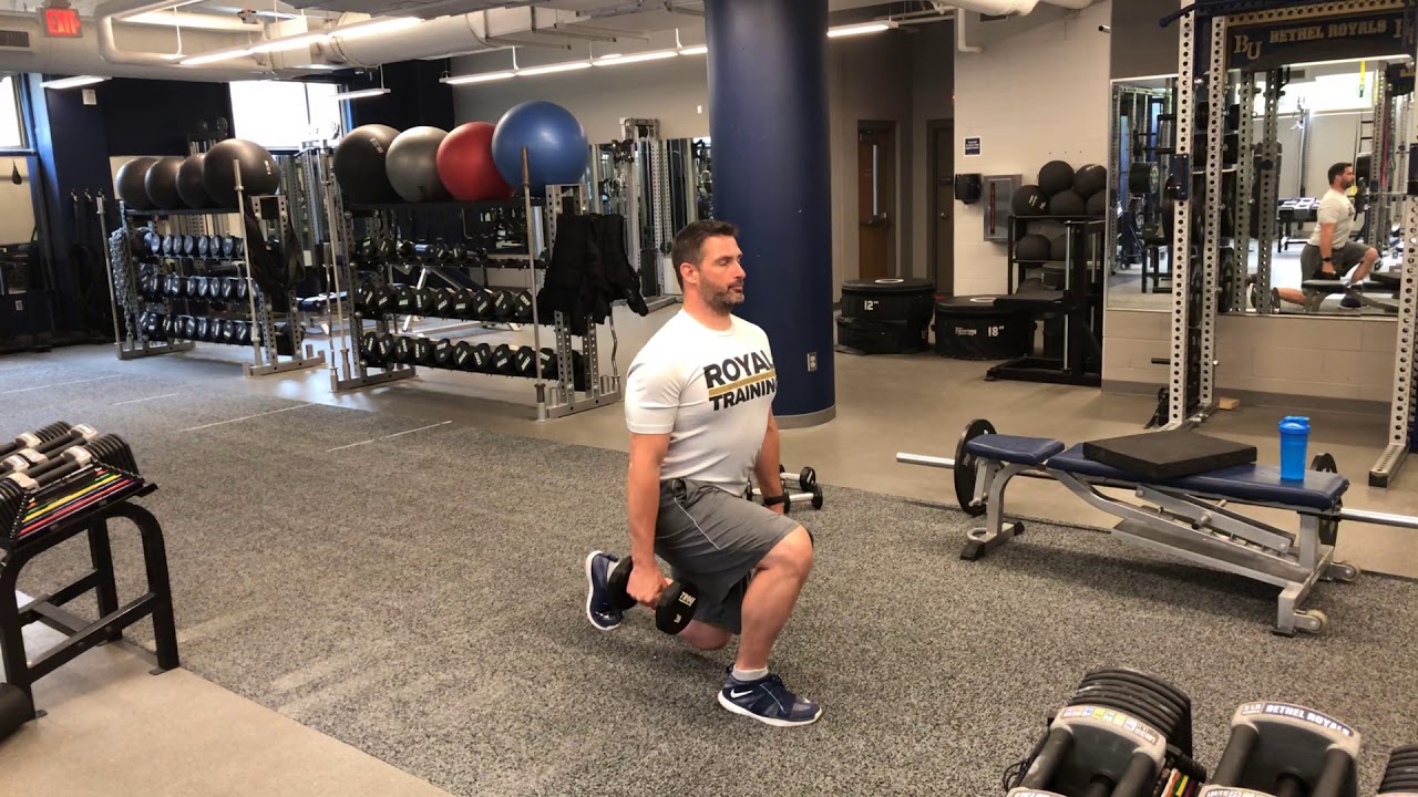 DB Split Squat ISO - YouTube