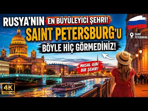 😲 Rusya'nın En Büyüleyici Şehri! Saint Petersburg'u Böyle Hiç Görmediniz! 🇷🇺✨