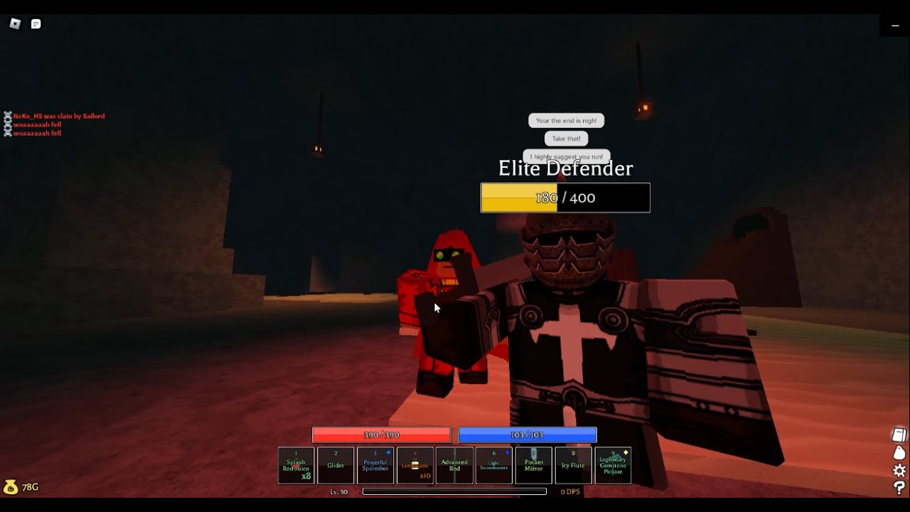 Elite Knight solos Thief King(Roblox Pilgrammed) - YouTube