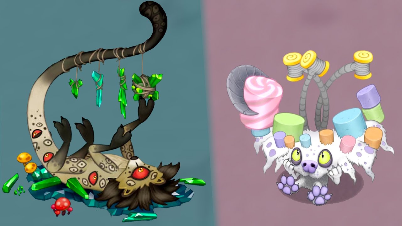 Rare Plinkajou and Rare Mushaboom - Comparison (My Singing Monsters ...