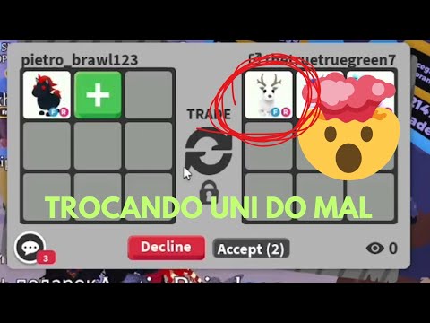 Trocando Evil Uni!!! Adopt Me High tier trades 2025!!! - YouTube