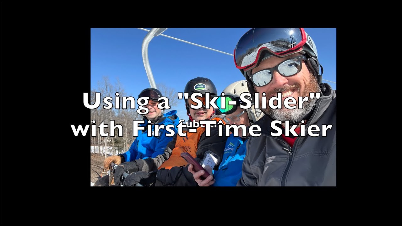 A Day of Adaptive Skiing – Ski-slider with First-Time Skier - YouTube