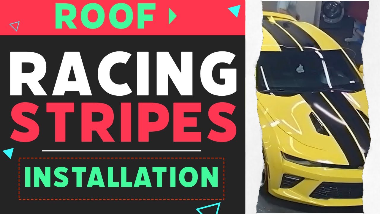 ROOF RACING STRIPES: MY INSTALLATION PROCESS - YouTube