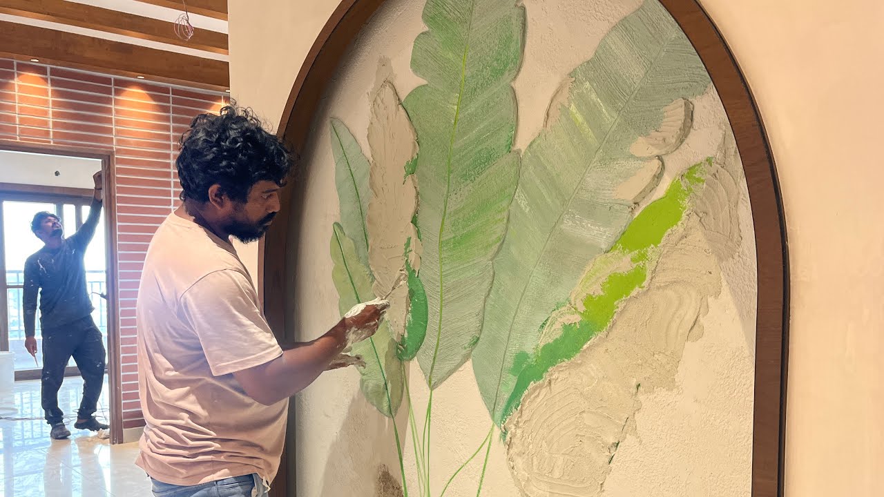 Wall Mural art : Texture Wall design interior "Texture paint : Wall ...