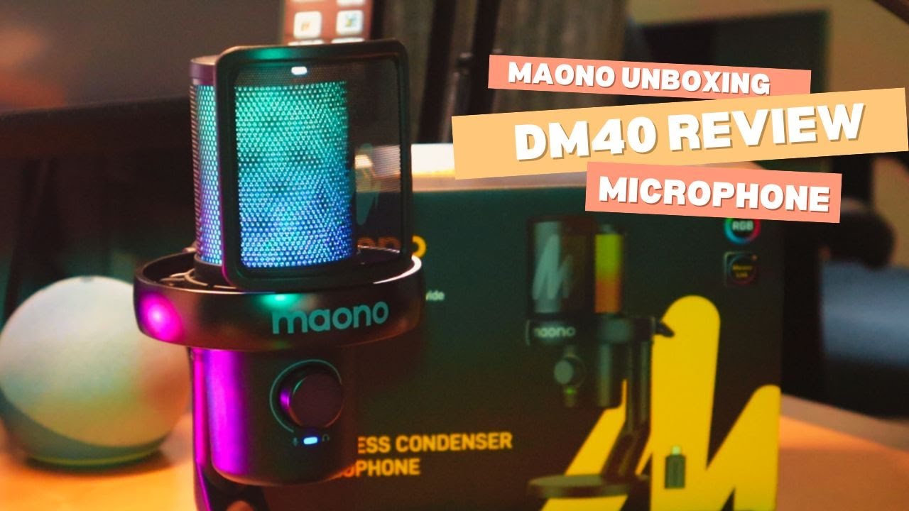 Maono DM40 Condenser Unboxing, audio test and first impressions - YouTube