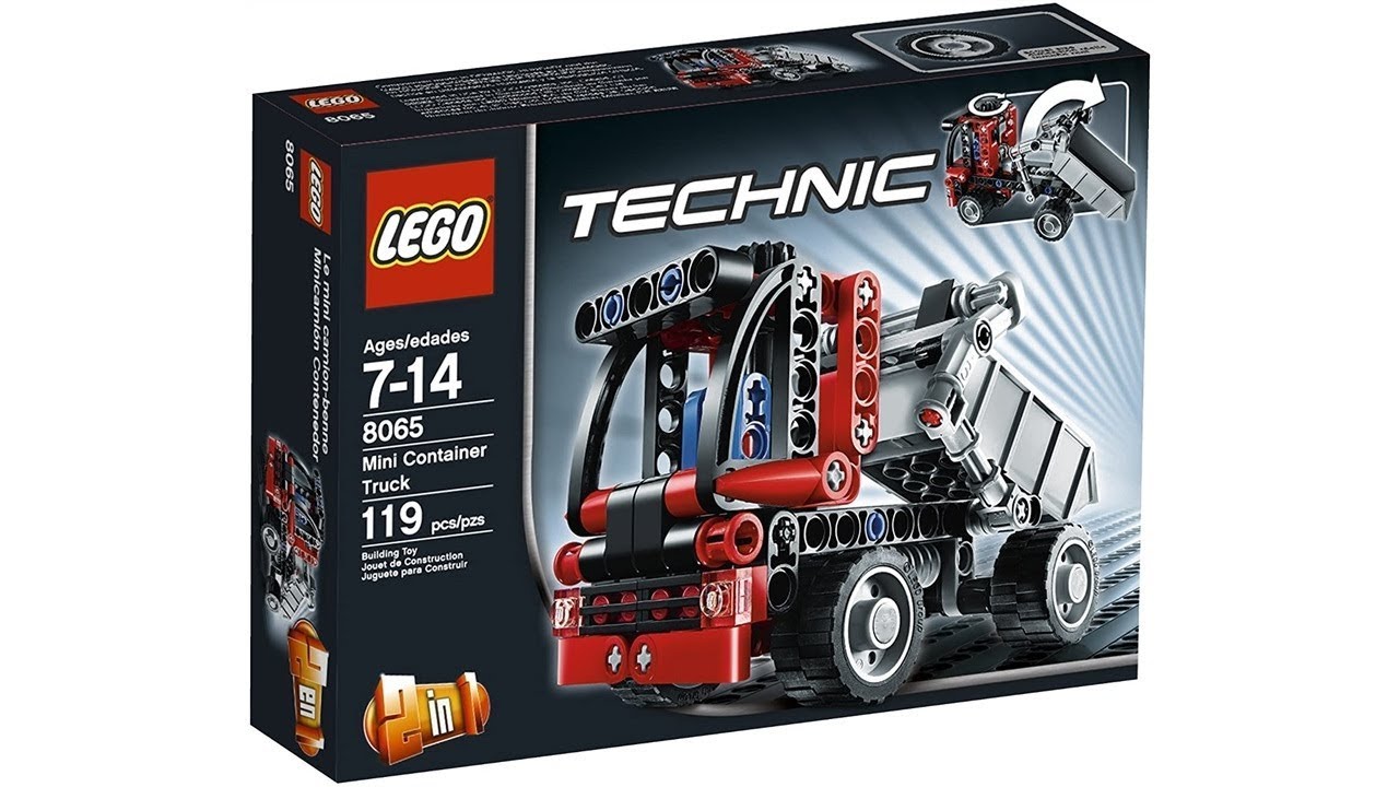 LEGO Technic Mini Container Truck 8065 - YouTube