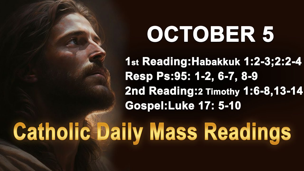 Catholic Daily Mass Readings for today I Sunday October 5 2025 - YouTube