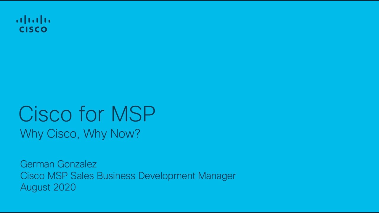 Cisco For MSP - YouTube