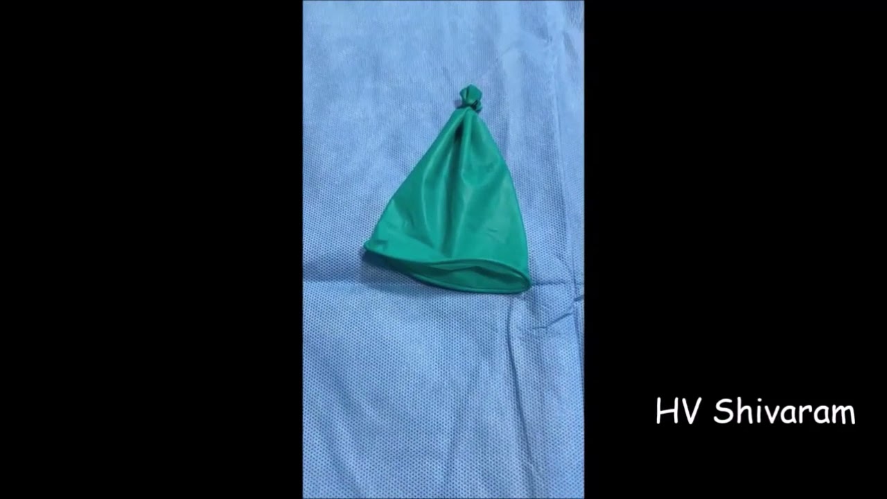 Dr H V Shivaram- Glove endobag for specimen retrieval - YouTube