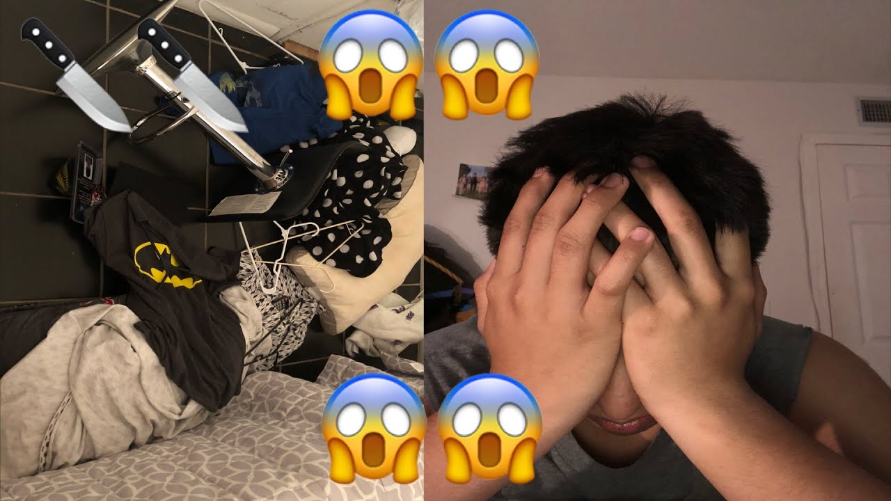 HOME INVASION PRANK (GRABED A KNIFE!!!!) - YouTube
