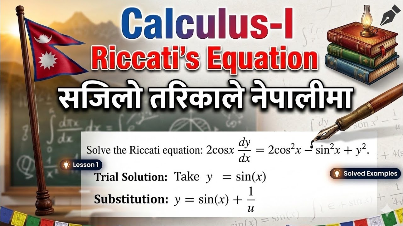 Calculus-l# Riccati's equation important numerical from second ordinary ...