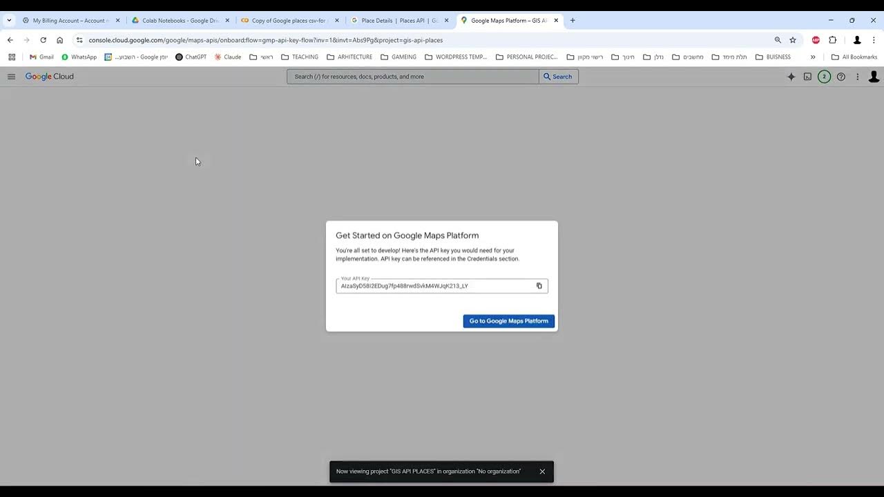 LESSON 06 02 CREATE API KEY - YouTube