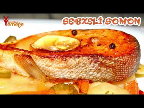 Fırında Sebzeli Somon Balığı Tarifi | Balık Tarifleri | Yemek Tarifleri