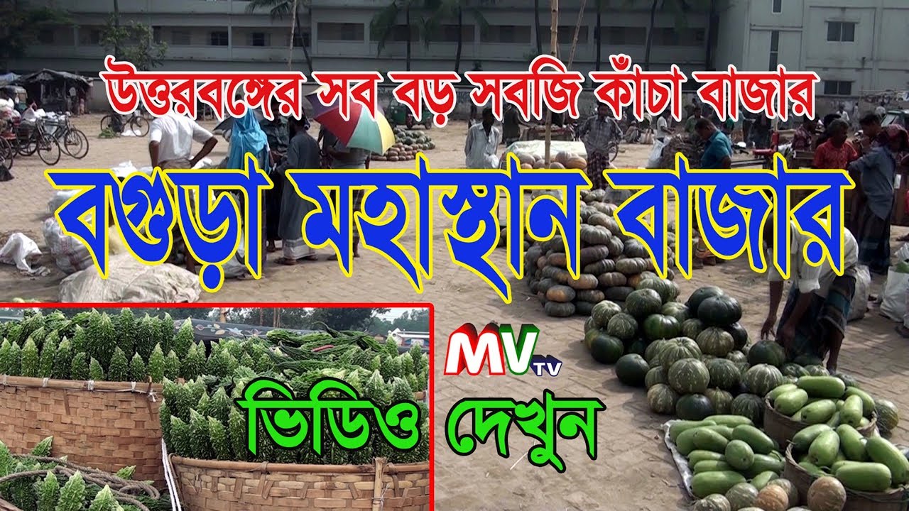 উত্তরবঙ্গের সব বড় সবজি কাঁচা বাজার বগুড়া মহাস্থান বাজার : Vegetables ...