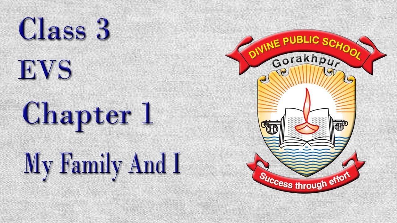 Class 3 EVS Chapter 1- My Family And I - YouTube