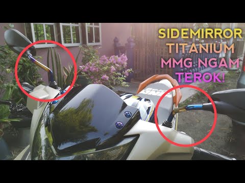 Sambung Pasang Part Titanium dekat Yamaha LC135 | Side Mirror 125ZR ...