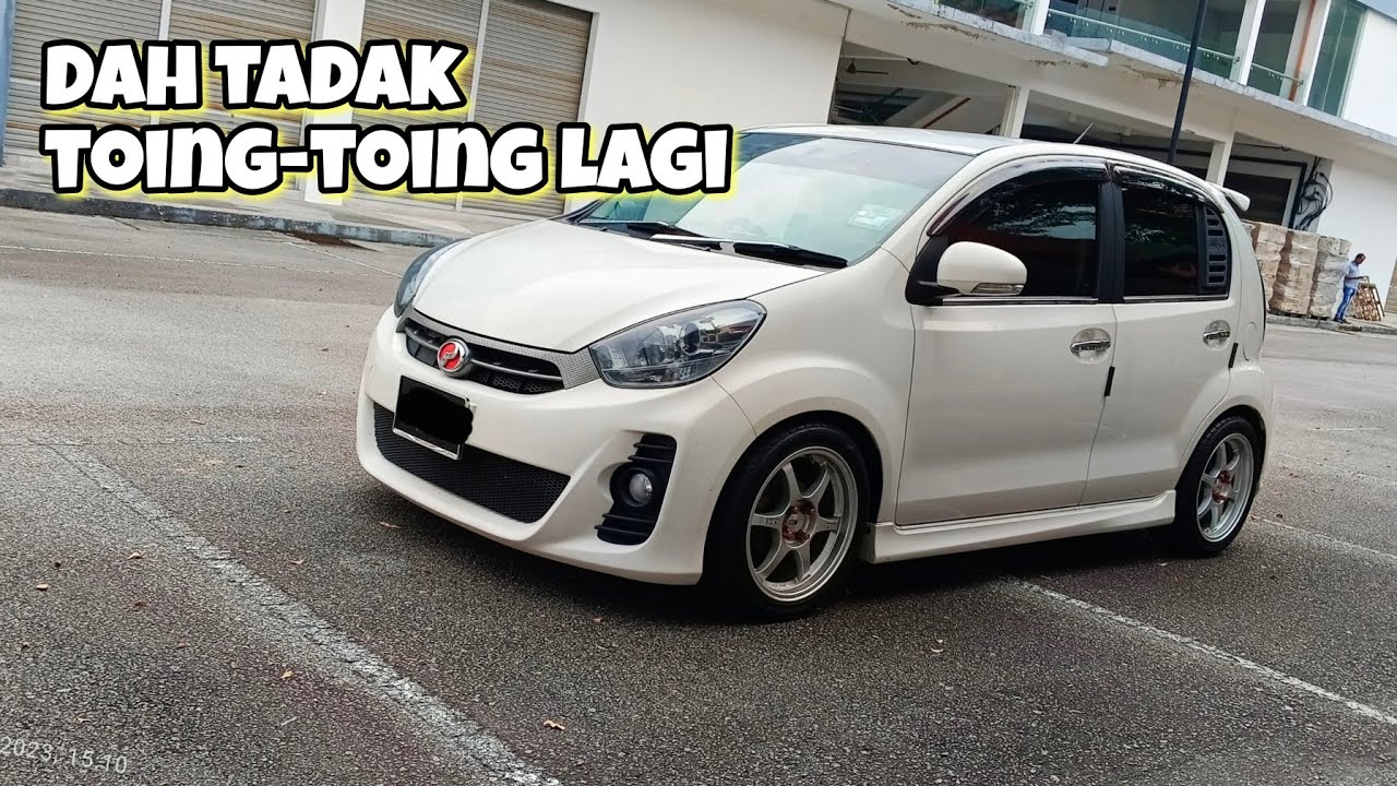 Myvi Install Adjustable Rear Spring Kit - YouTube