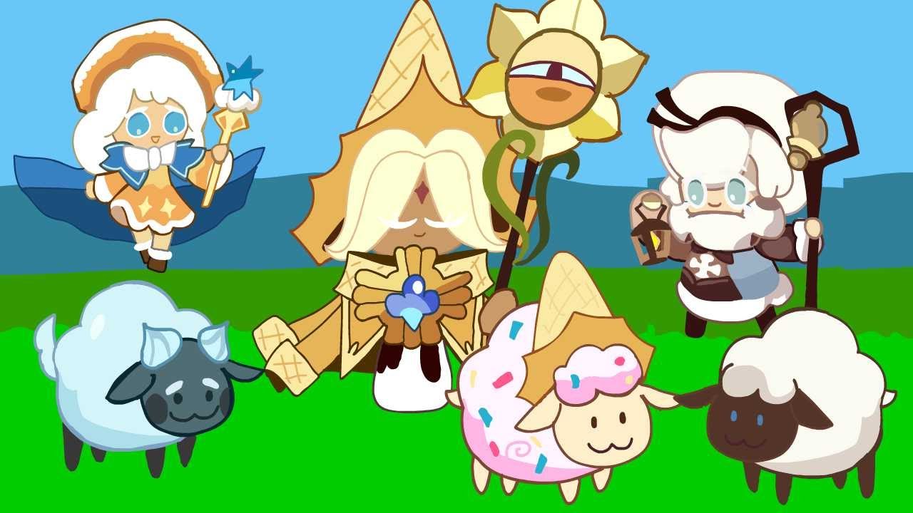 Pure Vanilla and Cotton Cookie compare sheep | Cookie Run Kingdom - YouTube