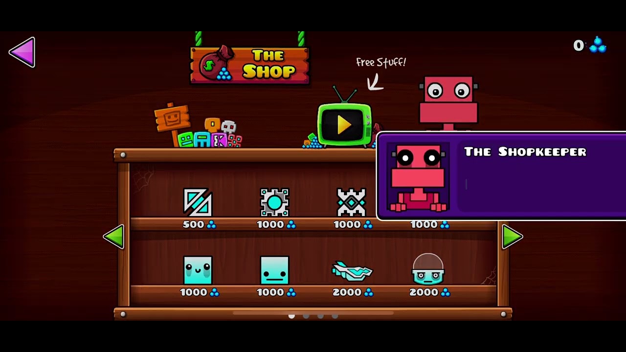 I BULLIED A SHOPKEEPER! (Geometry Dash) - YouTube