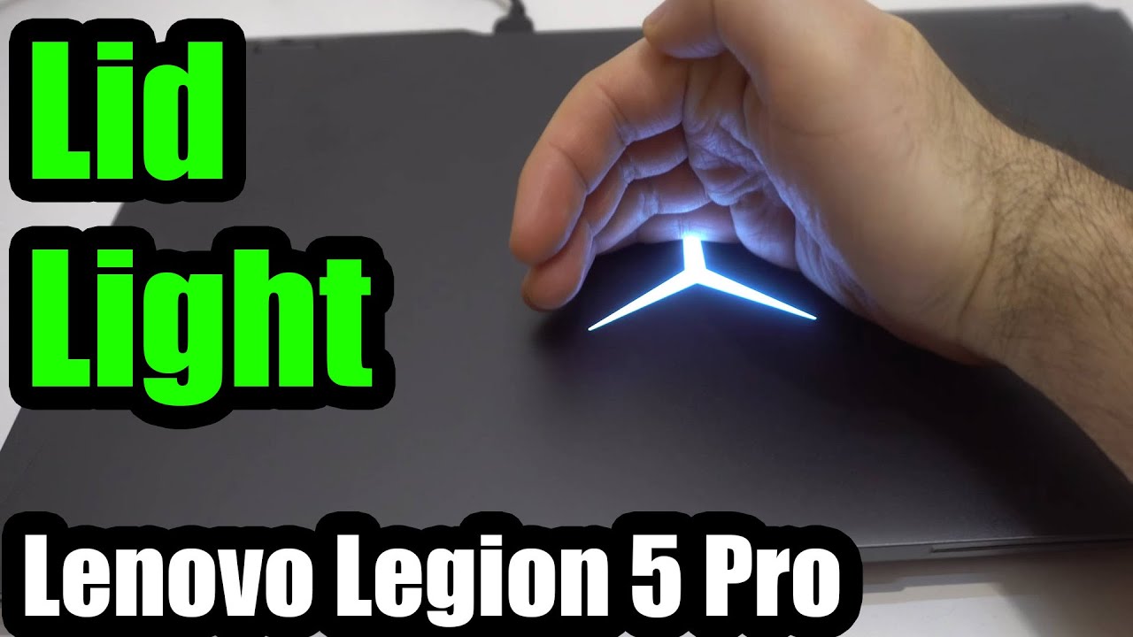 How to Power ON/OFF the lid light of the Lenovo Legion 5 Pro laptop ...