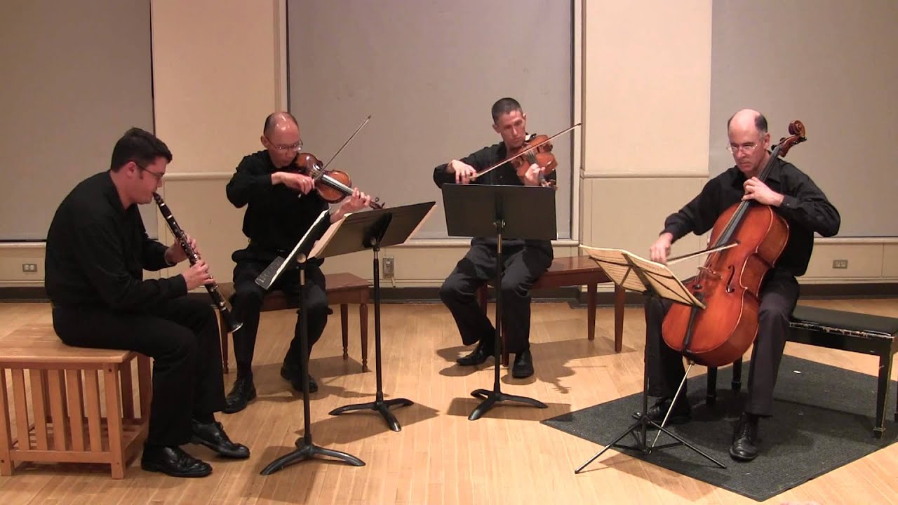 Pascal Archer & Adaskin String Trio performing Crusell Quartet Op. 2 No ...