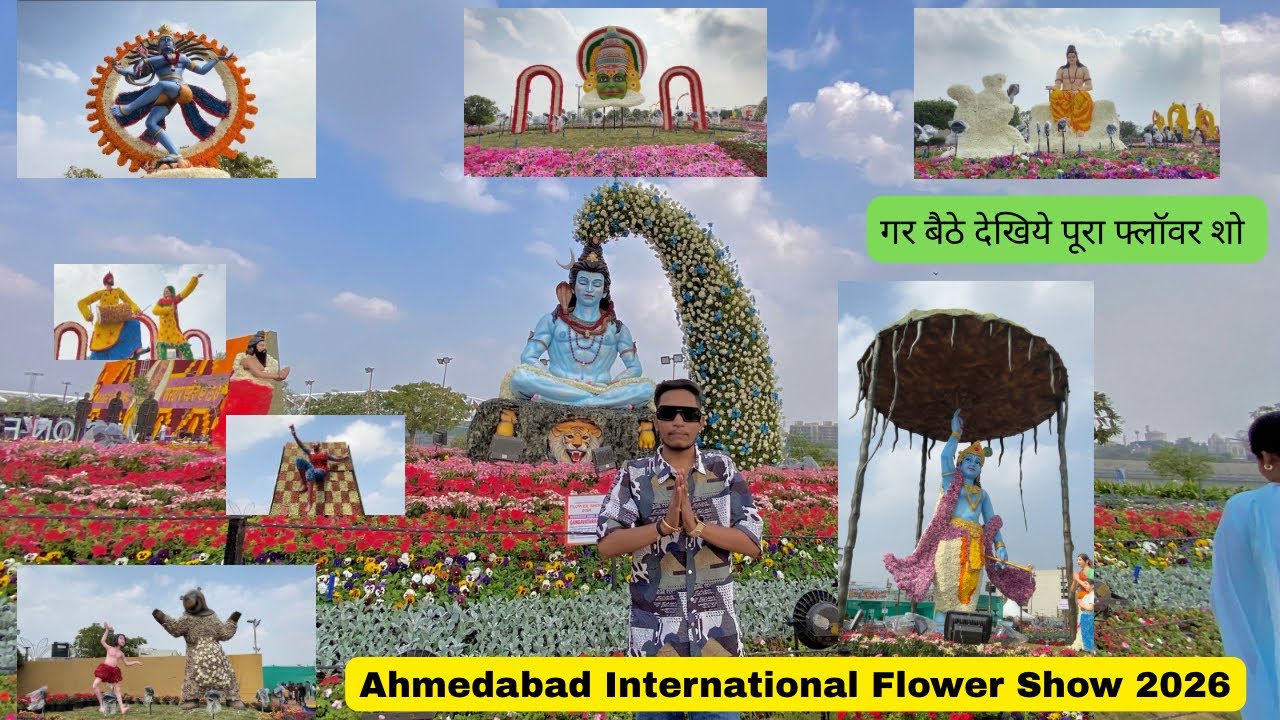 Ahmedabad Flower Show 2026 | Flower Show Sabarmati Riverfront - YouTube