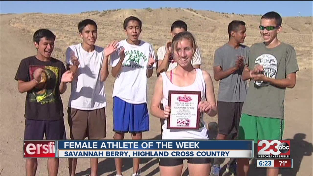 Female Athlete of the Week: Savannah Berry - YouTube