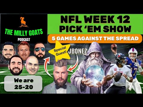 NFL Week 12 Pick 'em Contest (Not Advice) Show, with Special Guest ...
