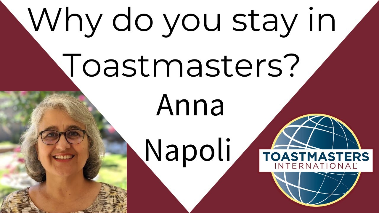 Why do you stay in Toastmasters? Anna Napoli - YouTube