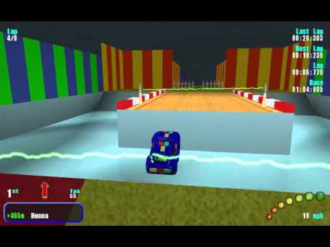 Re-Volt Custom Track Toy-Volt : Party 2 by doll265, 8 Lap Race - YouTube