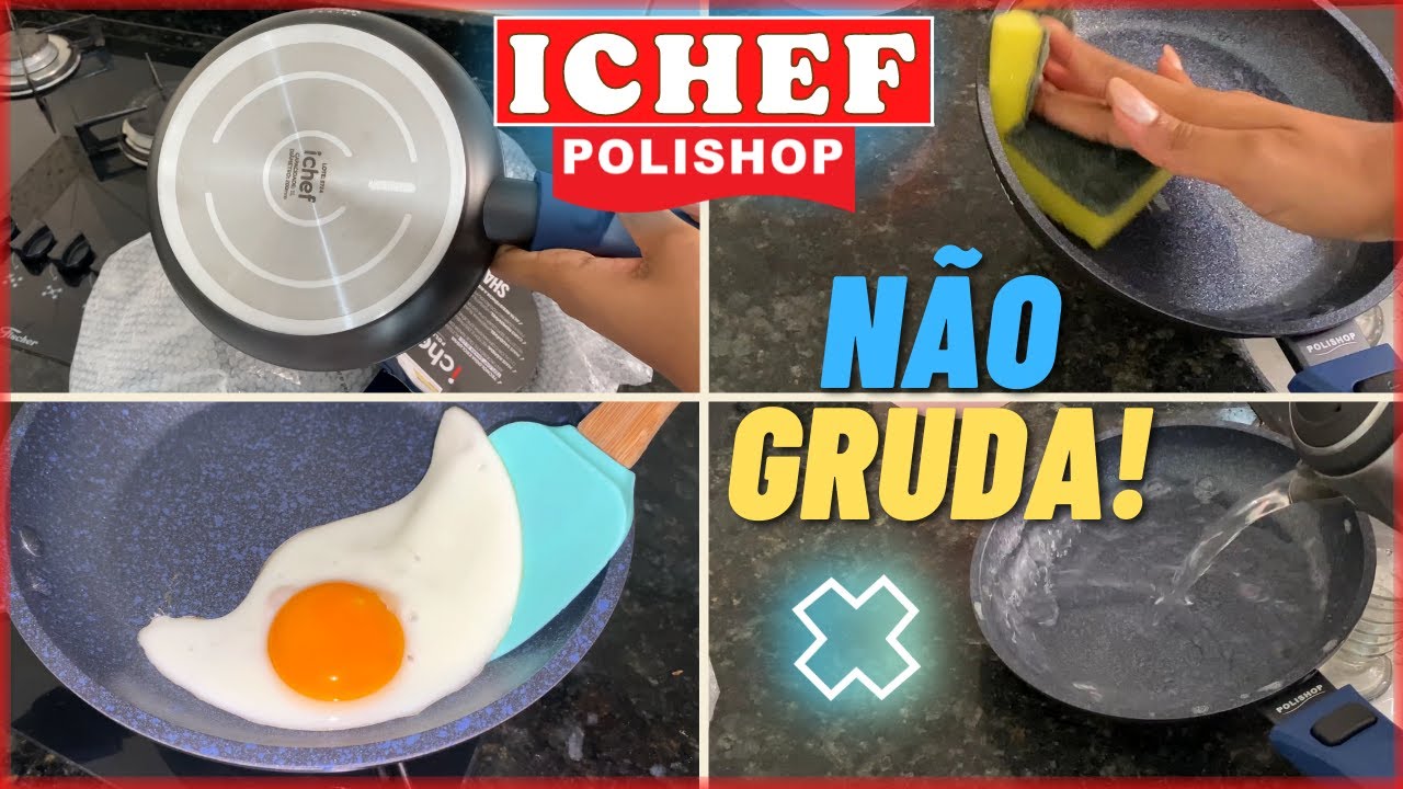 FRIGIDEIRA ICHEF POLISHOP - COMO LIMPAR E FAZER A CURA + TESTE COM OVO🍳 ...