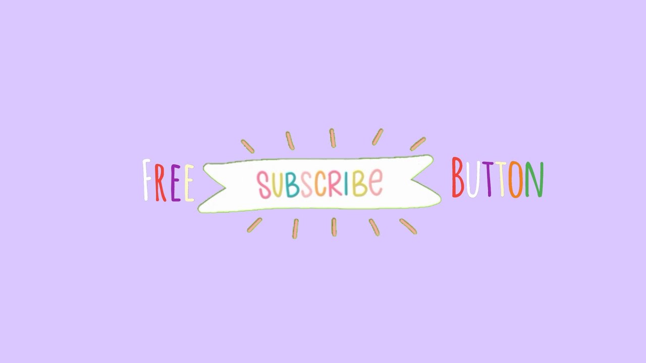 Free Aesthetic Subscribe Button With Download Link - YouTube