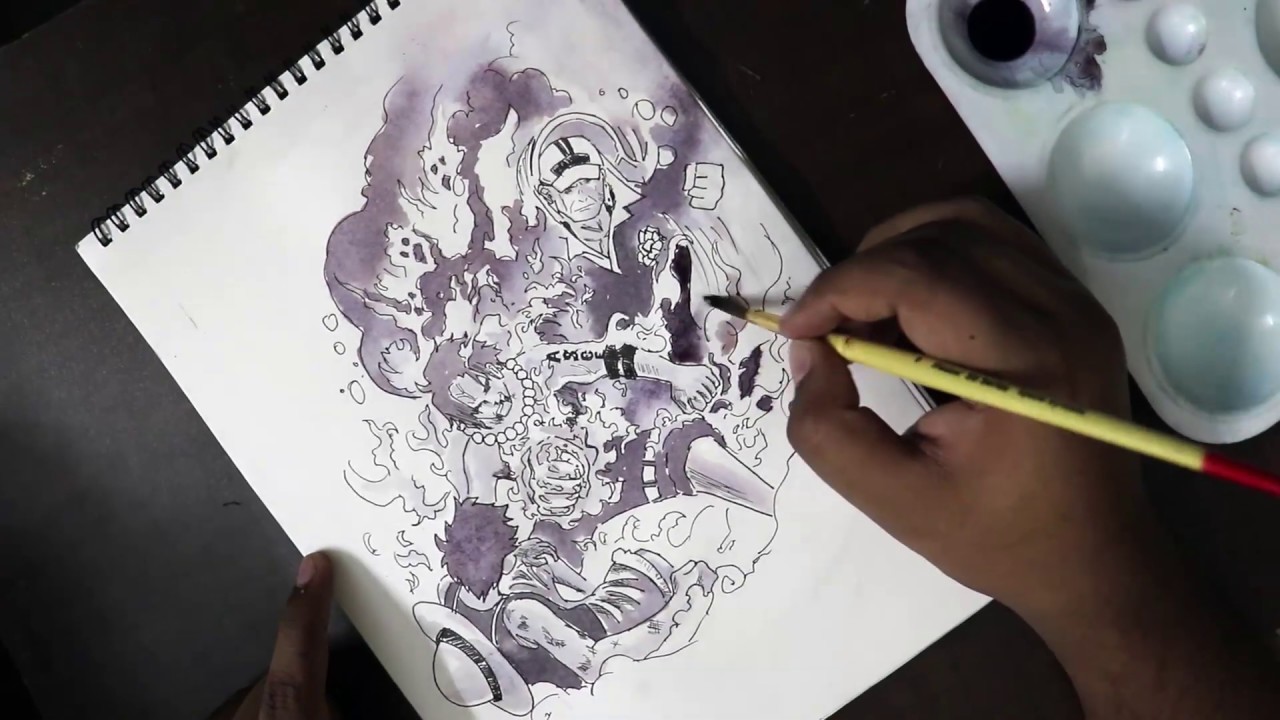 One Piece - Ink Art - YouTube
