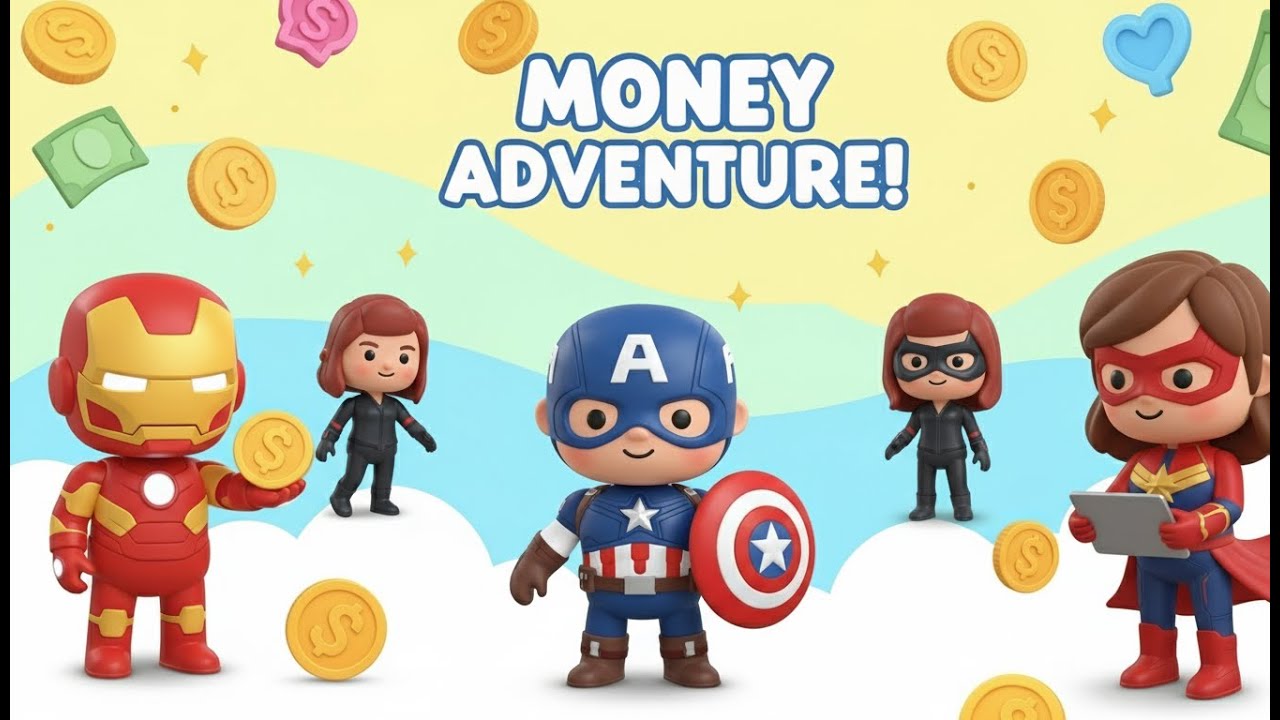 🦸‍♂️💰 “Money Smart Kids Learn Money Types with Marvel Heroes! Coins ...