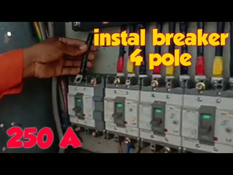 panel listrik | install breaker ELCB 60A RST+N 3 phase, breakdown untuk ...