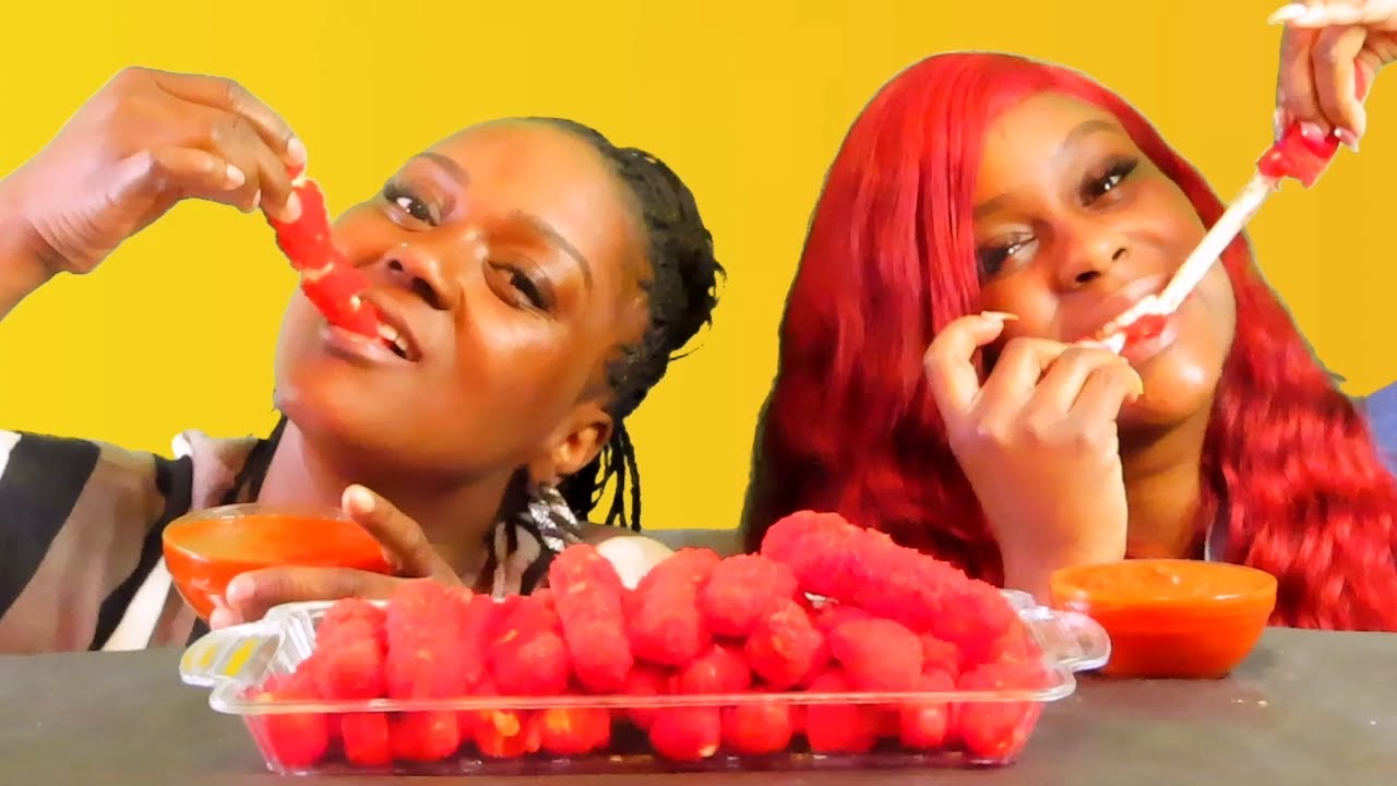 ASMR CHEESY FLAMIN HOT CHEETOS STICKS - YouTube
