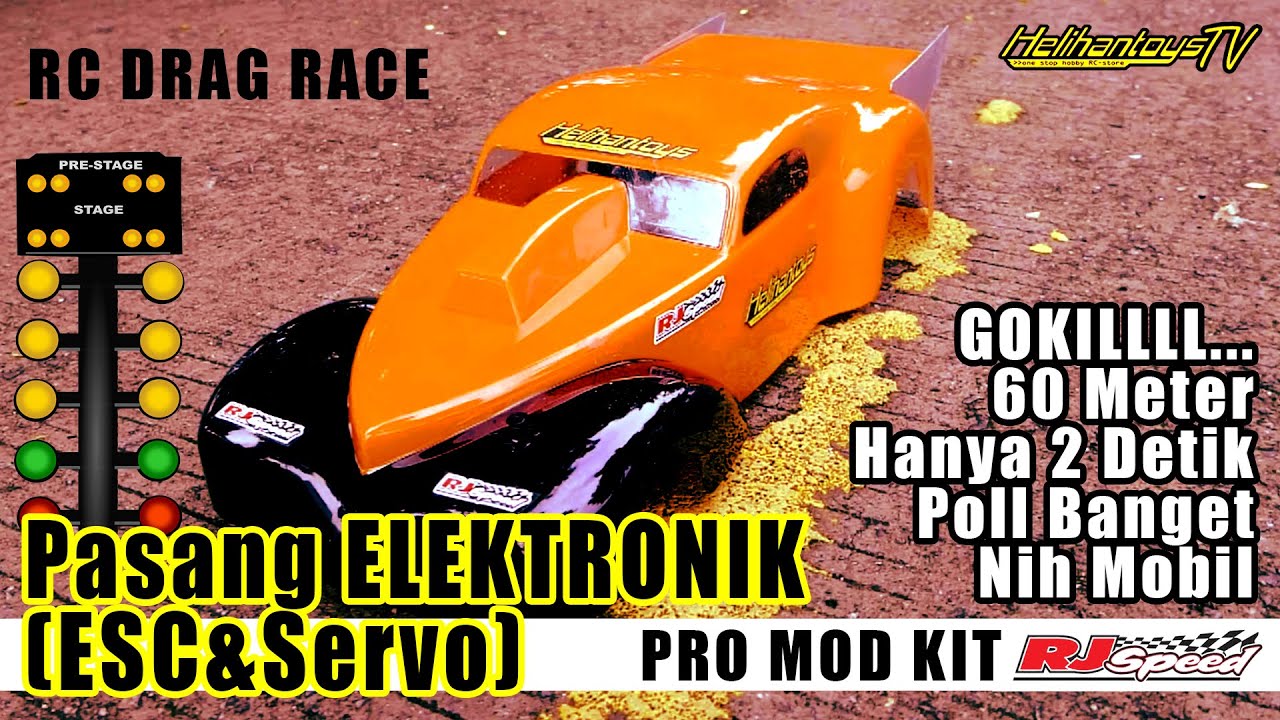 RC UNBOXING | Test Run RC DRAG RACE GOKIL Jarak 60meter cuma 2 detik ...