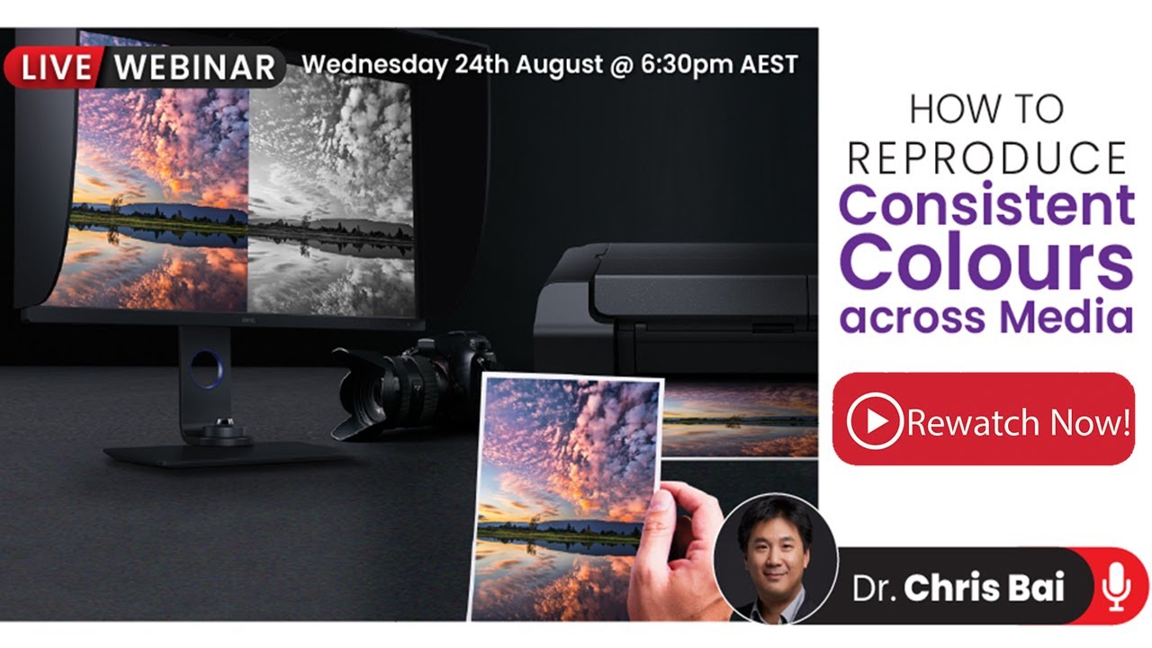 Rewatch WEBINAR | How to Reproduce Consistent Colours Across Different Media with Dr. Chris Bai ...