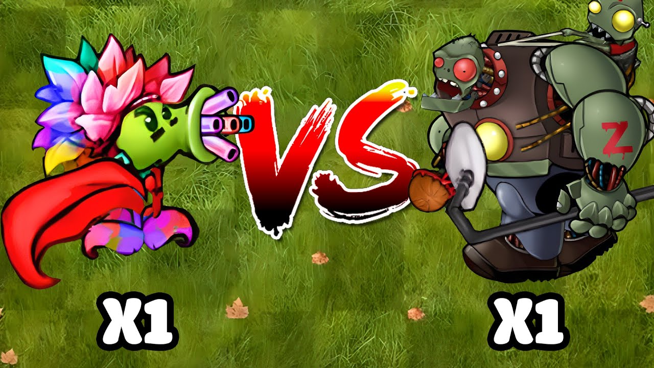 Colorful Wild Machine Gun VS Zombie Random, Who Will Win? PVZ Hybrid ...