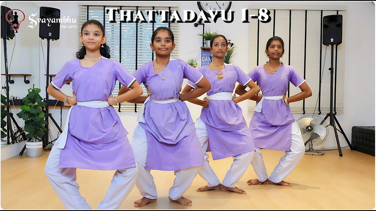 Thattadavu 1-8 /Kalakshethra style Adavu practice/Bharathanatyam/Grade ...