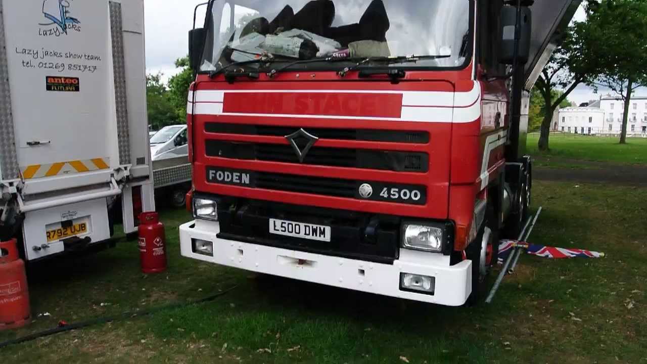 Classic Foden 4500 at Torquay Fair 2013 - YouTube