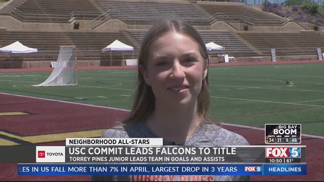 Torrey Pines High School junior leads team to lacrosse title - YouTube