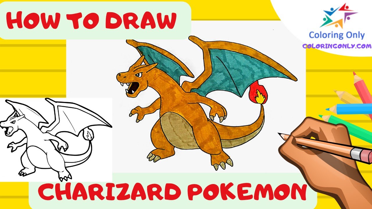 How To Draw Charizard Pokemon - YouTube