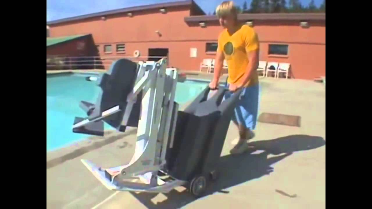Portable Pro Pool Lift by Aqua Creek Products - YouTube